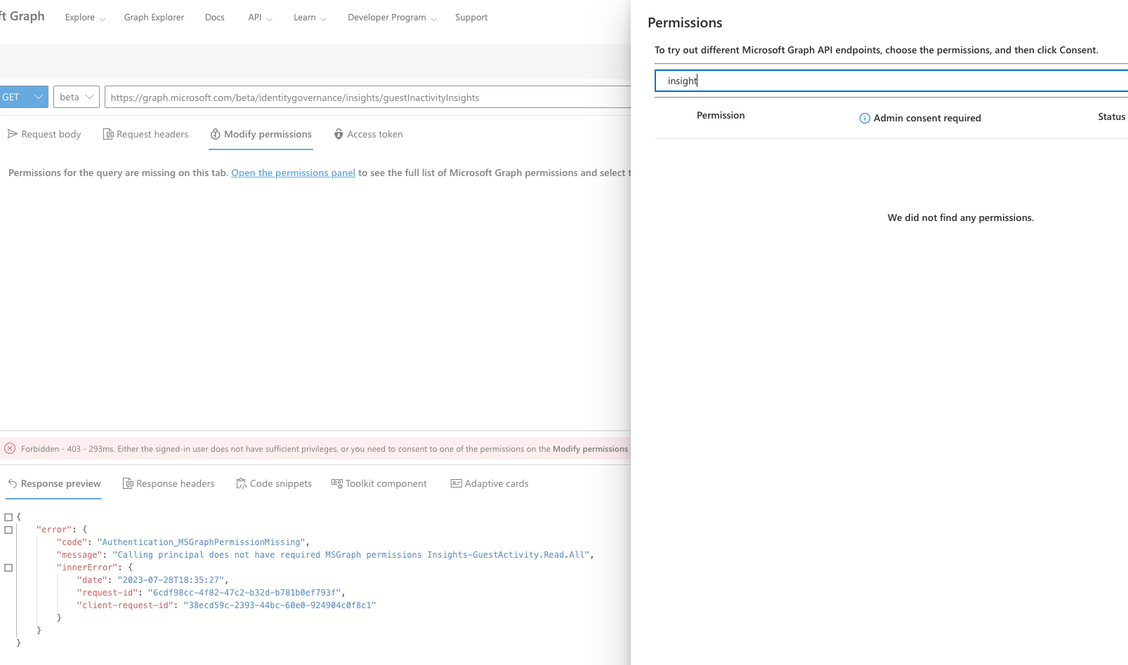Unable to find MSGraph permissions Insights-GuestActivity.Read.All · Issue #2701 ...