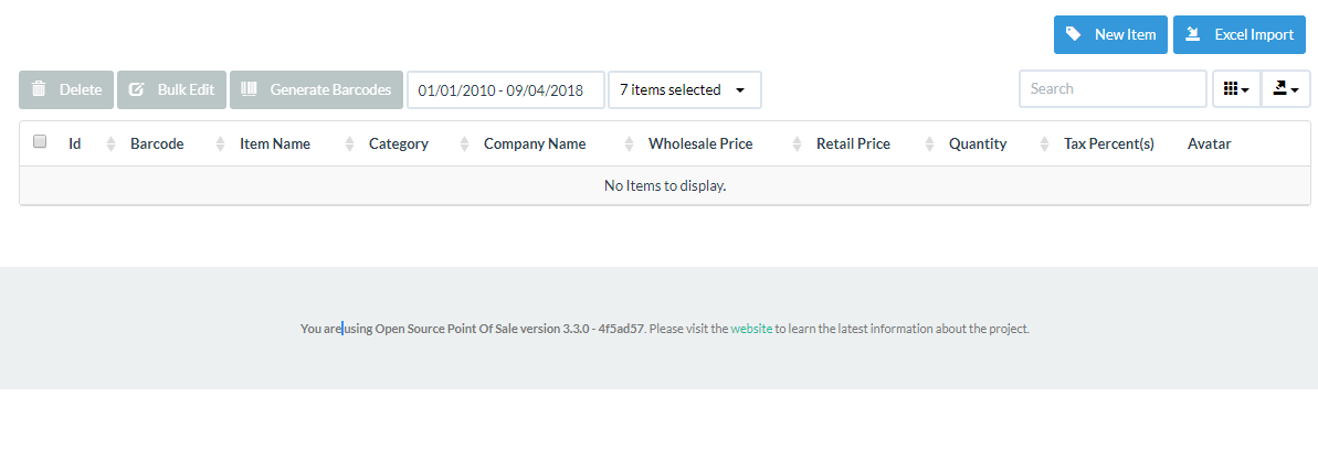 New Item Form is not working -BUG · Issue #2120 · opensourcepos/opensourcepos · GitHub