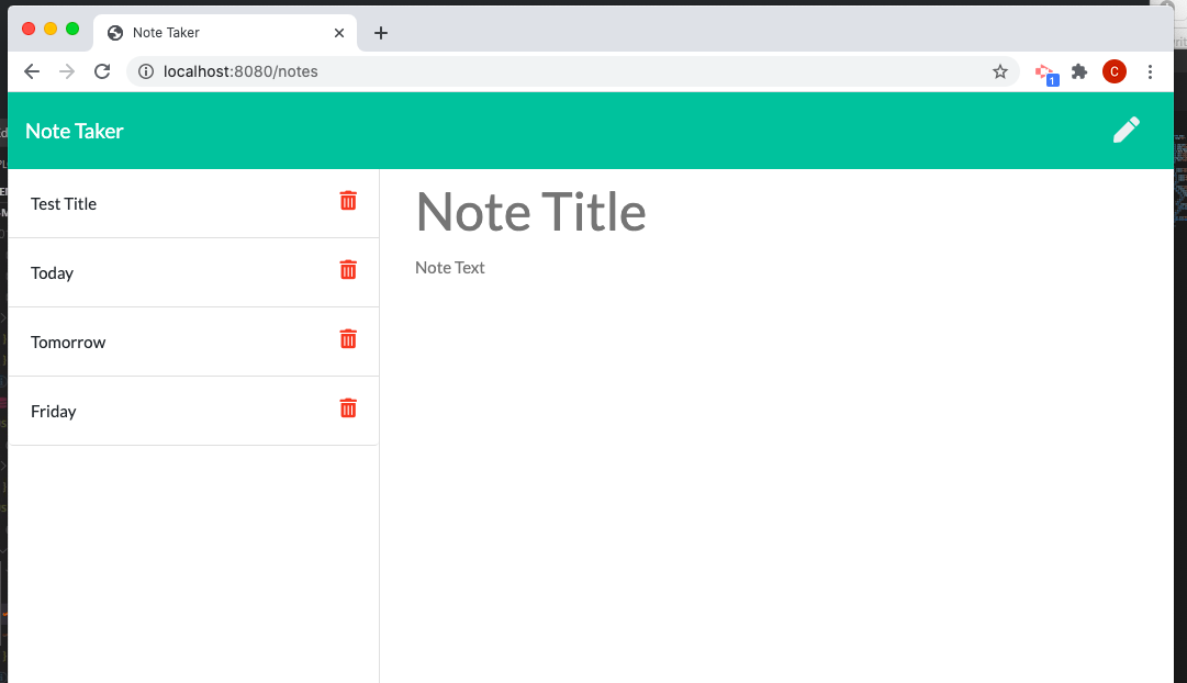 GitHub - CatalinaPatel/Note-Taker: Application that can be used to ...