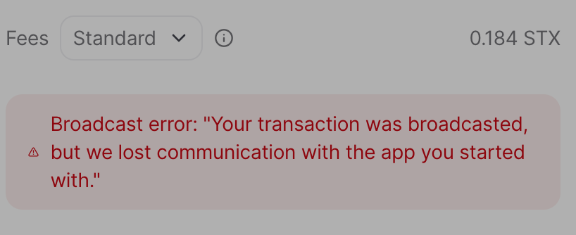 Revisit error message when trying to finalize auth/tx/message · Issue ...