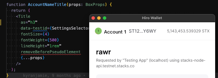 Account name is off center in popup header · Issue #2794 · leather-io/extension · GitHub