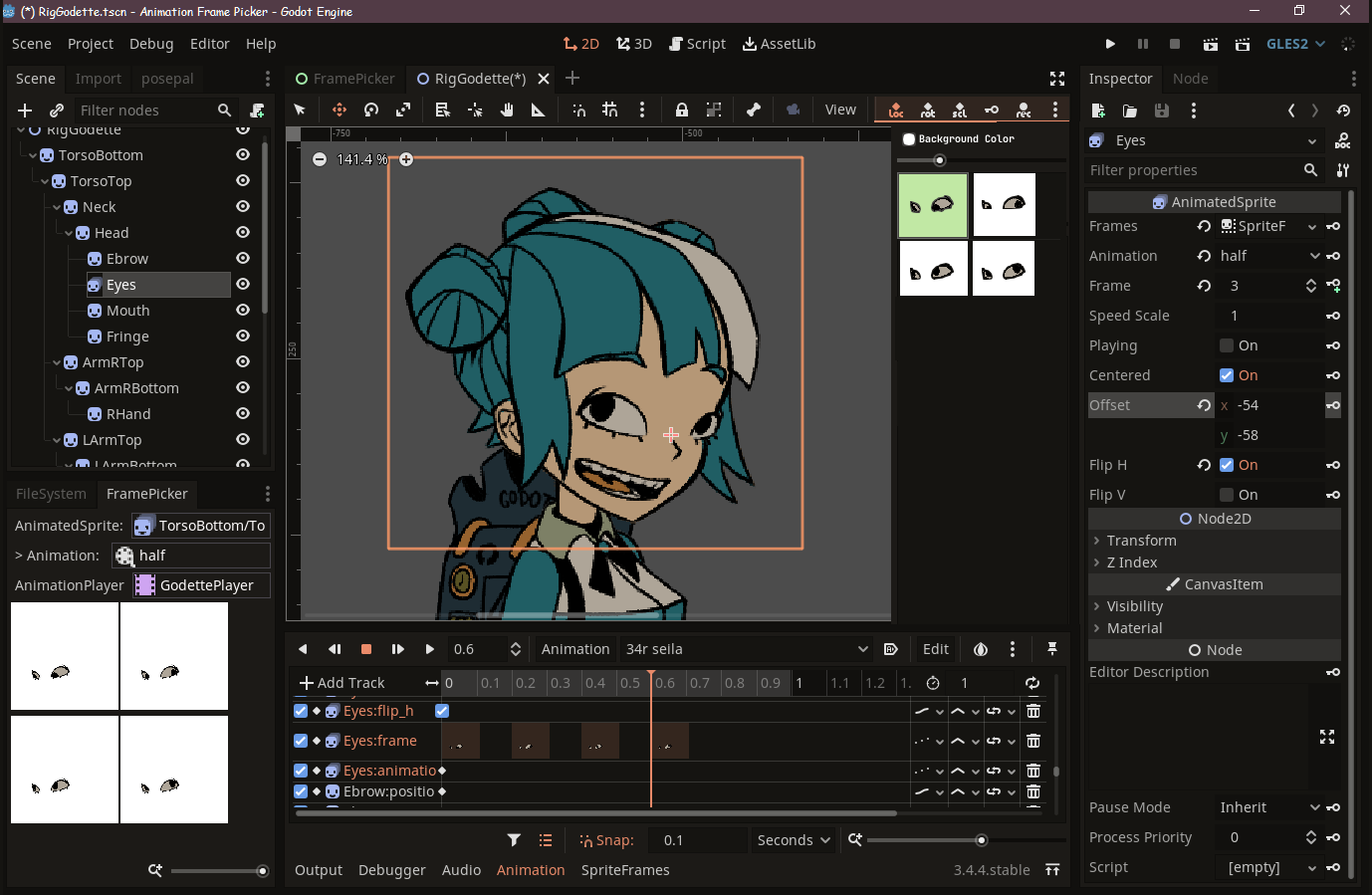 Add an Animation Frame Picker to AnimatedSprite · Issue #4346 · godotengine/godot-proposals · GitHub