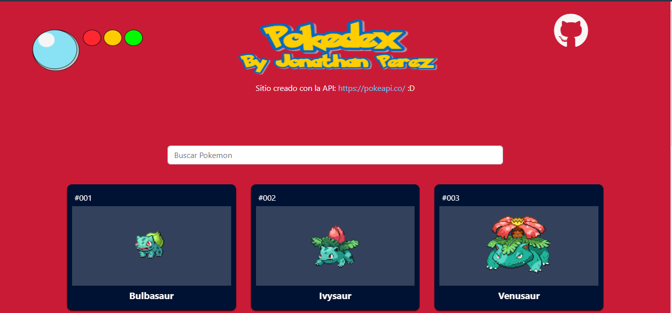 Github Thejonacodepokedexapi Sitio Web Usando La Api De Pokemon 