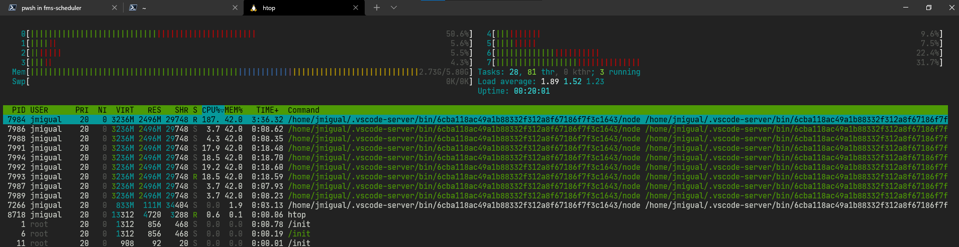 WSL2 very high CPU usage when no activity · Issue #5763 · microsoft ...