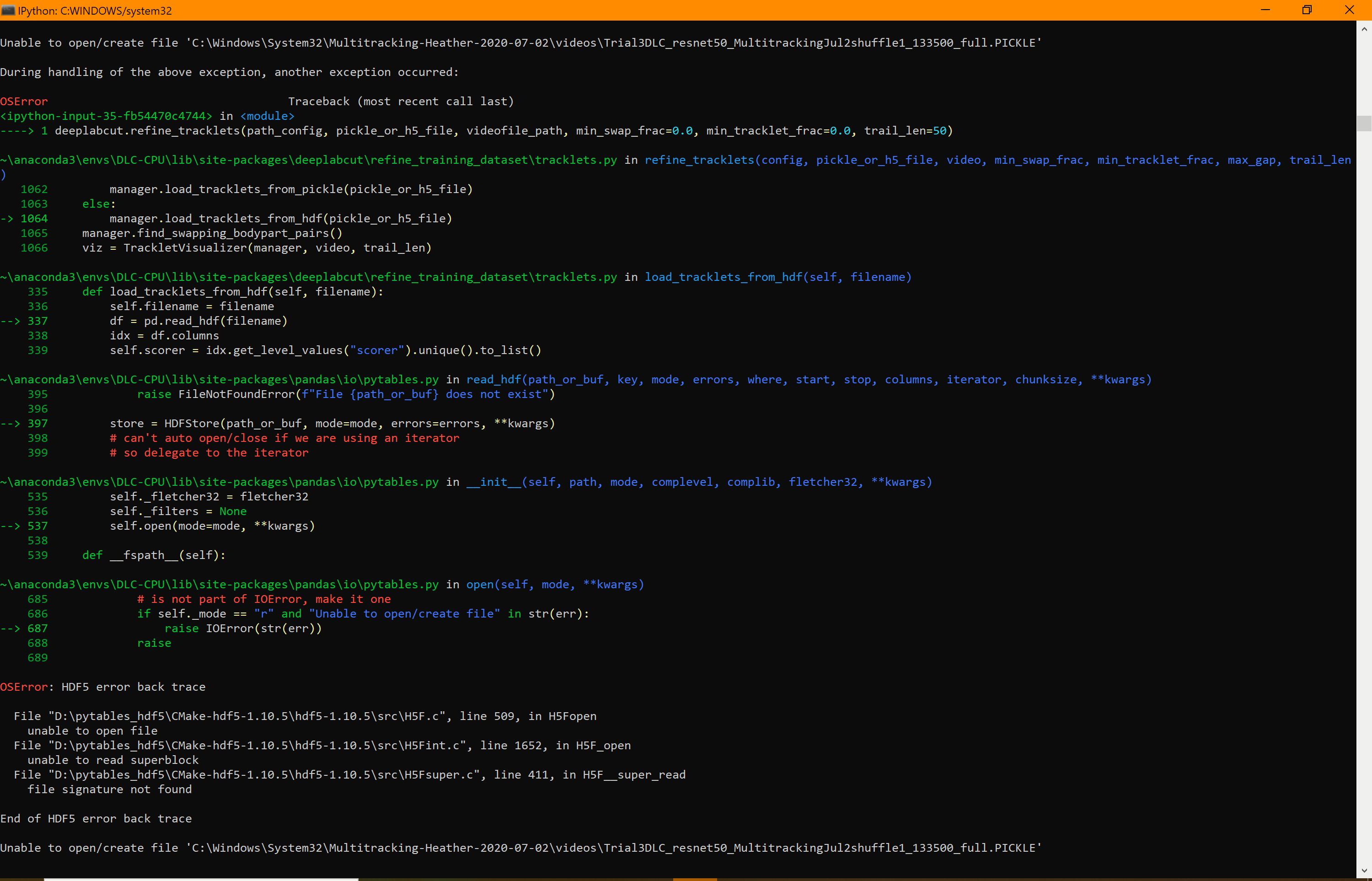 KeyError: 'header' · Issue #782 · DeepLabCut/DeepLabCut · GitHub