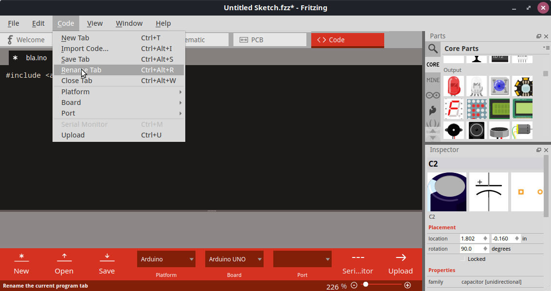 Save As In Code View · Issue 3049 · Fritzing Fritzing App · Github