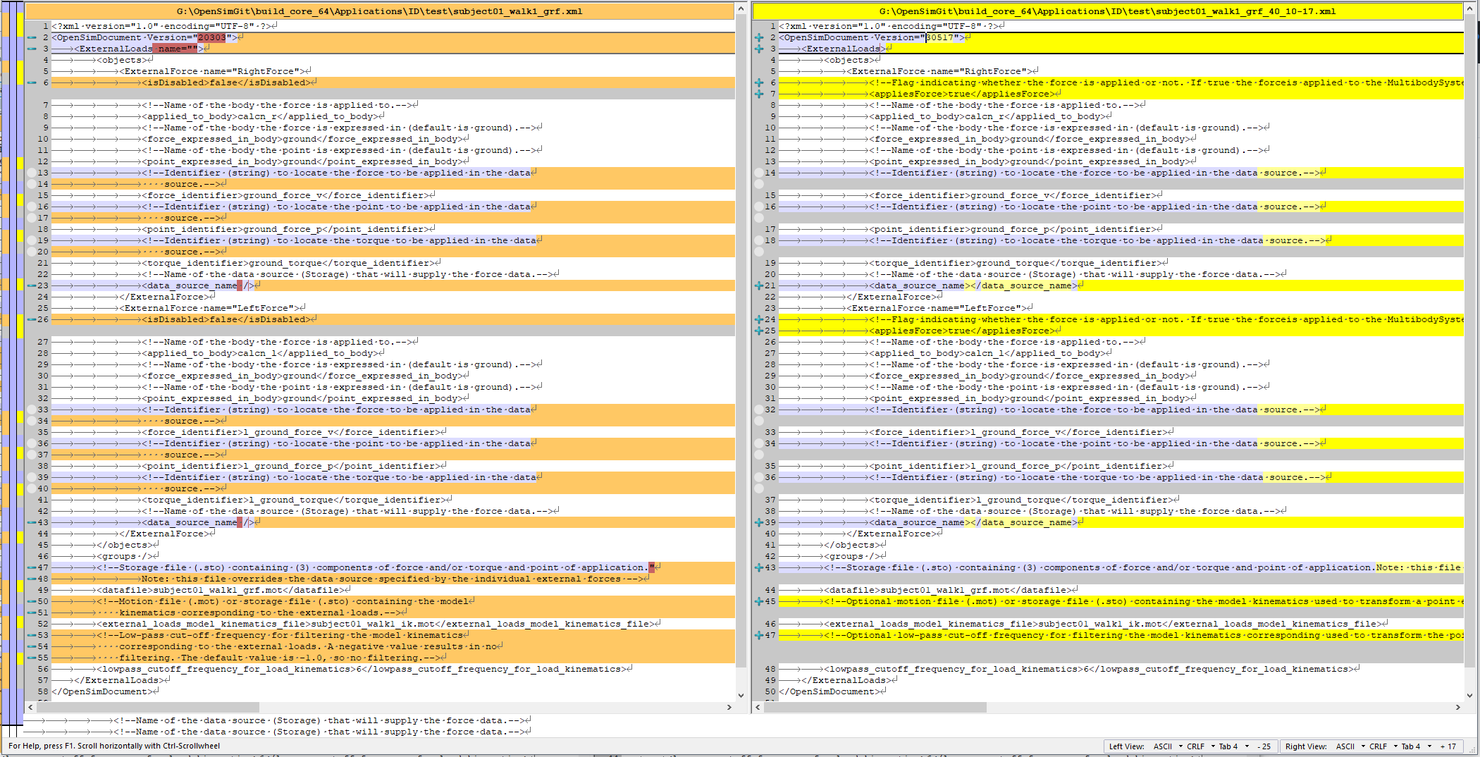 XML files for external loads are not readable · Issue #2324 · opensim-org/opensim-core · GitHub