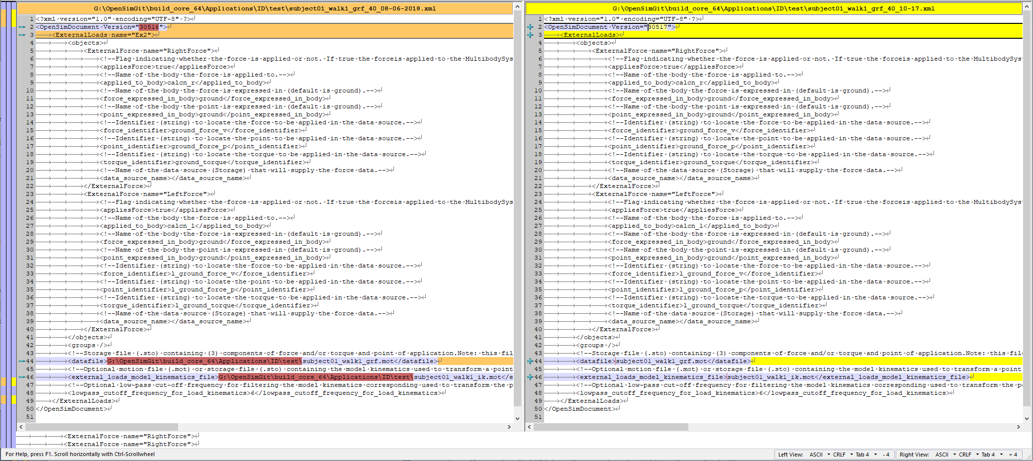 XML files for external loads are not readable · Issue #2324 · opensim-org/opensim-core · GitHub