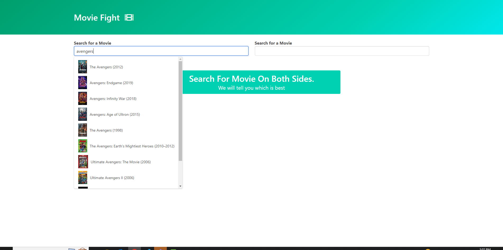 GitHub - sanjeetjha-hub/MoviesComparison: This is Movie comparison web ...