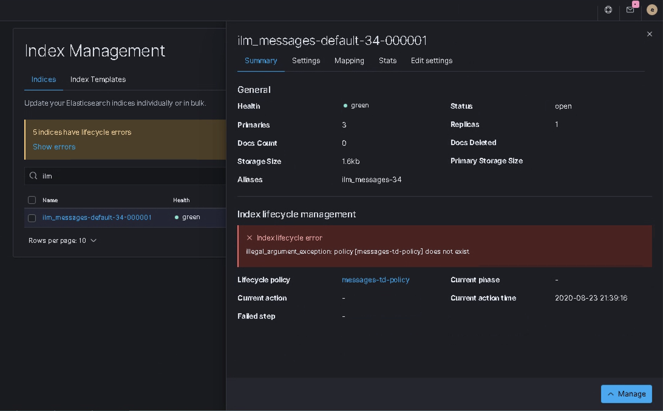 illegal_argument_exception: index [messages-32] is not the write index for alias [messages ...