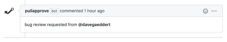 Support for PullApprove to express why specific users reviews are ...