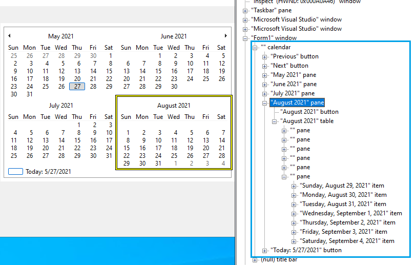 Incorrect MonthCalendar Accessibility tree at an increased size · Issue #4224 · dotnet/winforms ...