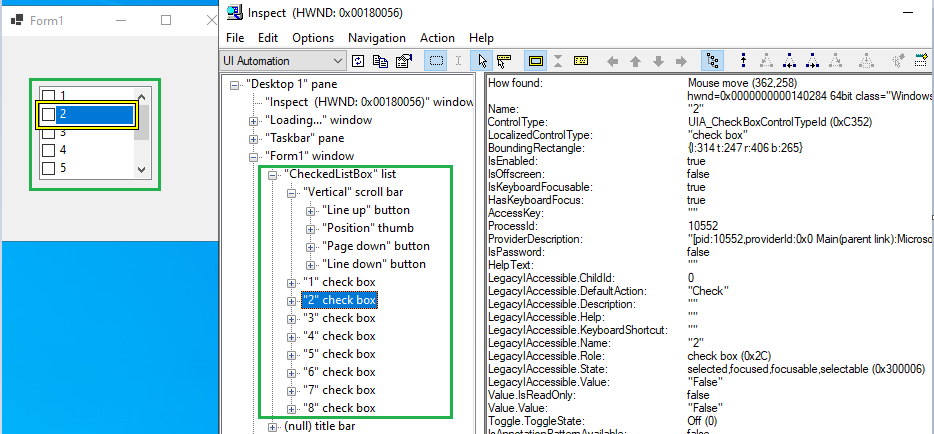 [Accessibility] Missing the items displayed for CheckedListBox control ...