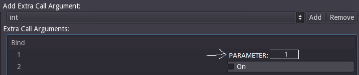 Request-Editor's connection editor - Ability to pass parameters from a signal to a method in ...