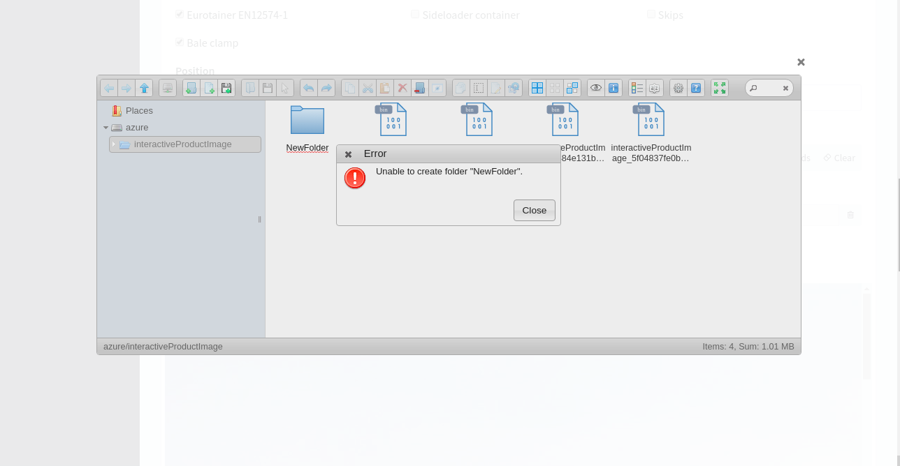 Unable to create new Folder · Issue #3190 · Studio-42/elFinder · GitHub