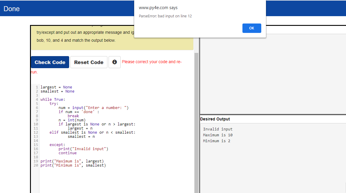 Write a program that repeatedly prompts a user for integer numbers ...