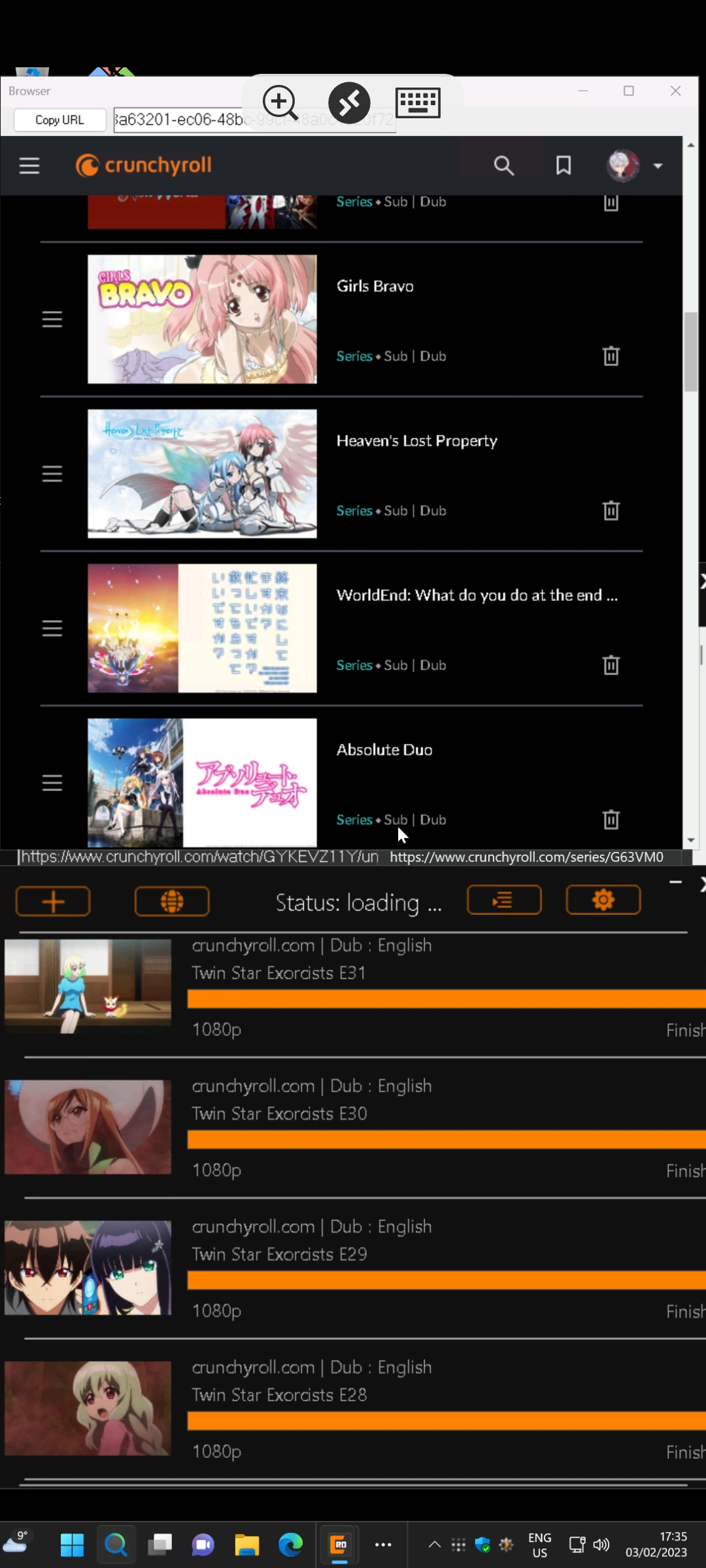 Queue halts until the browser window is refreshed? · Issue #687 · hama3254/Crunchyroll ...
