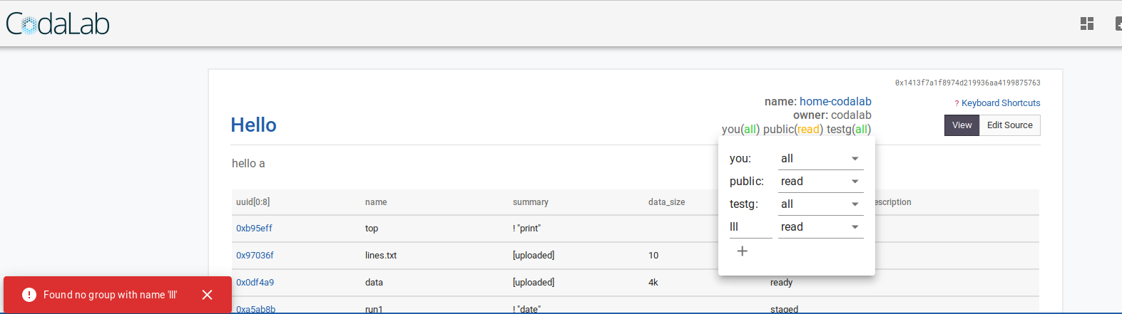 unify permissions · Issue #1179 · codalab/codalab-worksheets · GitHub