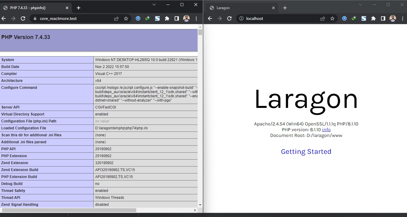 support multiple php version · leokhoa laragon · Discussion #990 · GitHub