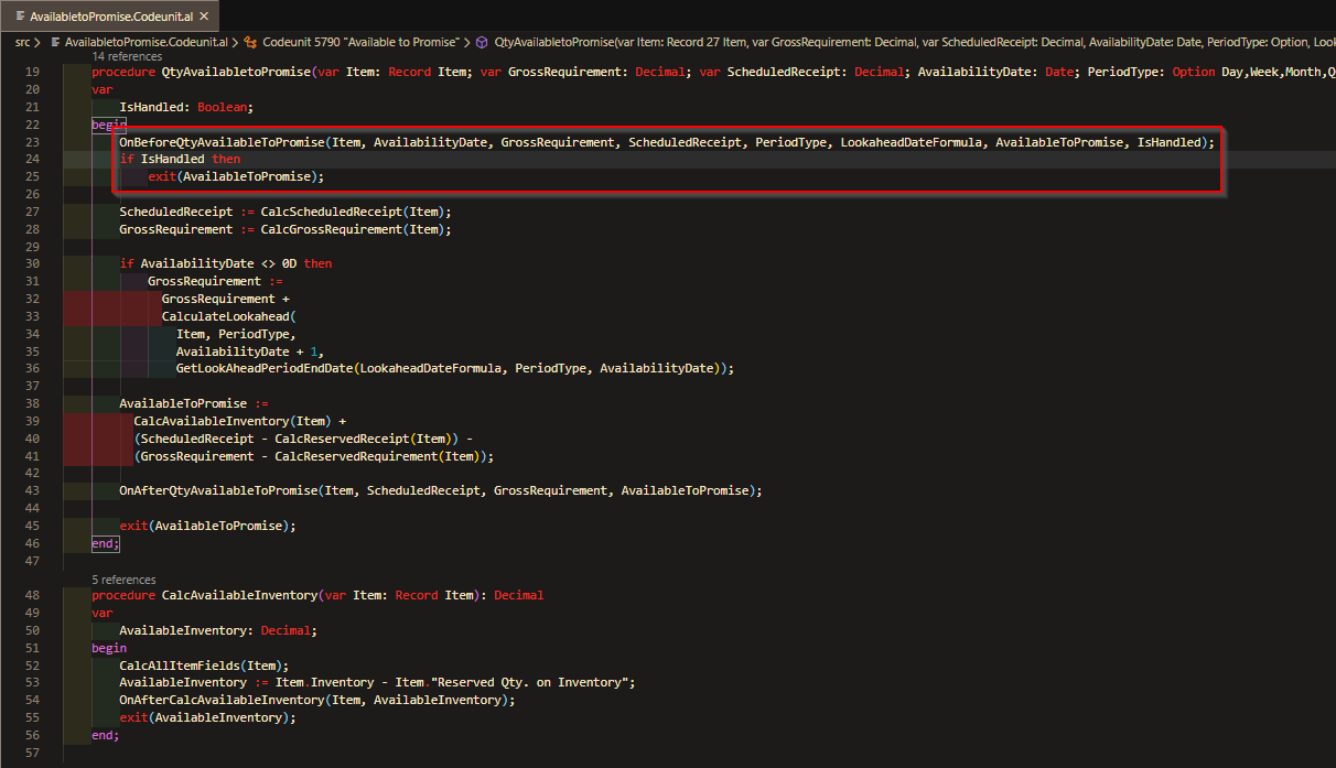 [Event Request] Codeunit 5790 Available to Promise - QtyAvailabletoPromise ...