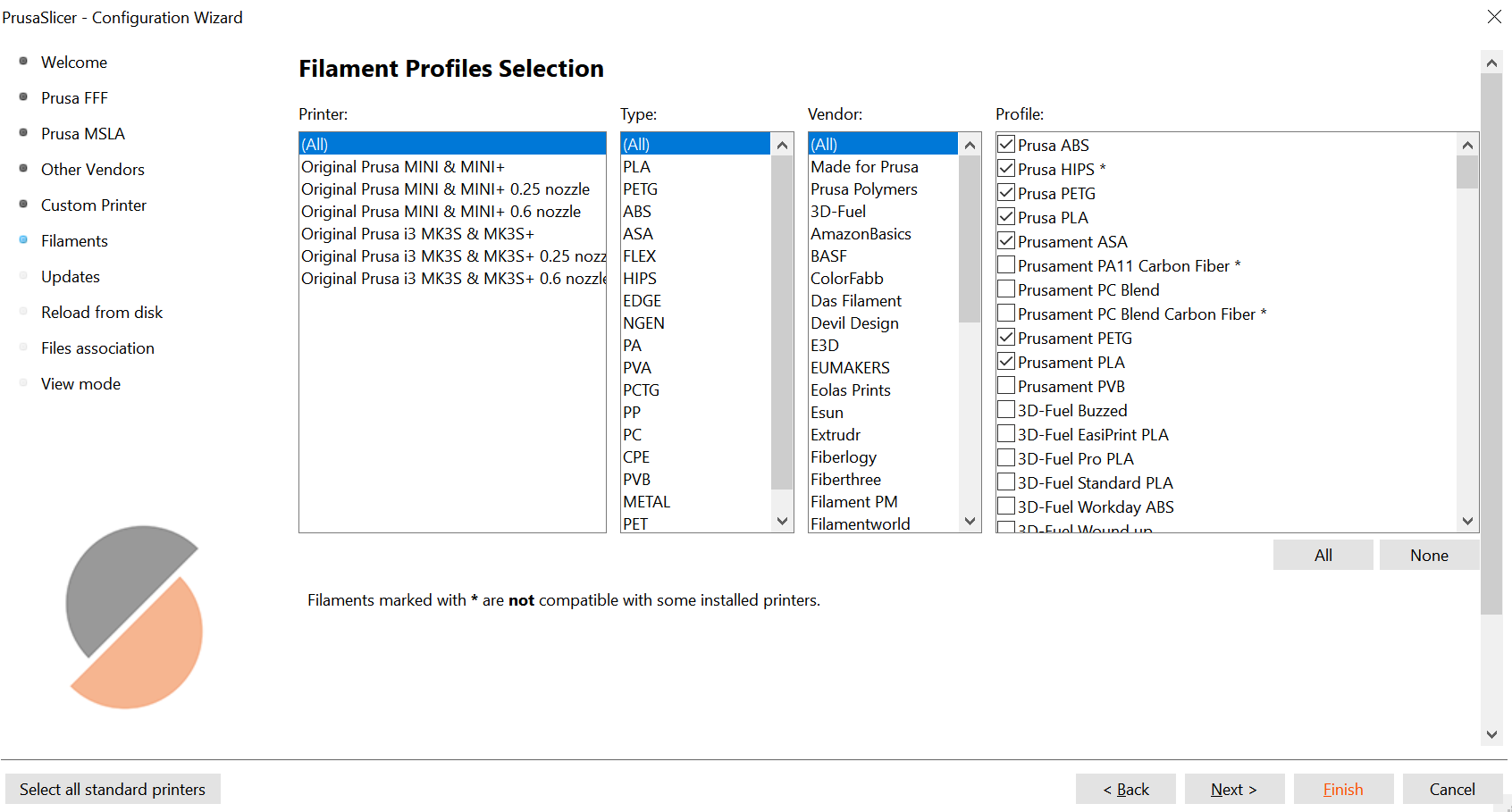"Add Printer" wizzard do not load selected filament · Issue #9135 · prusa3d/PrusaSlicer · GitHub