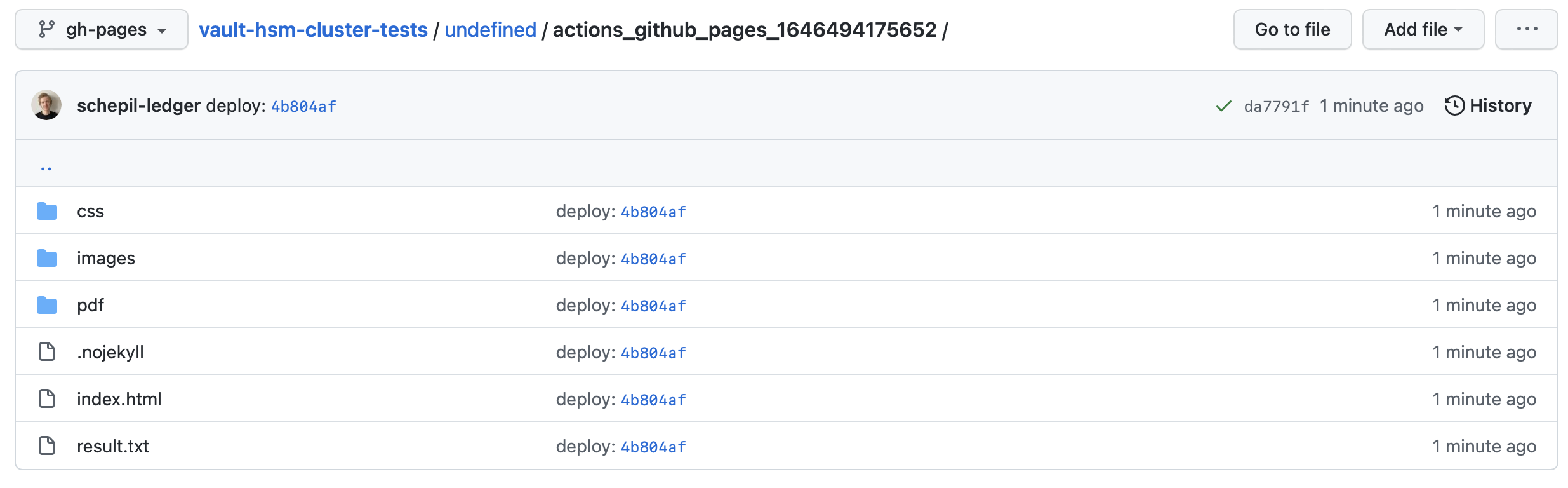 support: Artifact deployed not in the root folder of `gh-pages` branch · Issue #717 · peaceiris ...