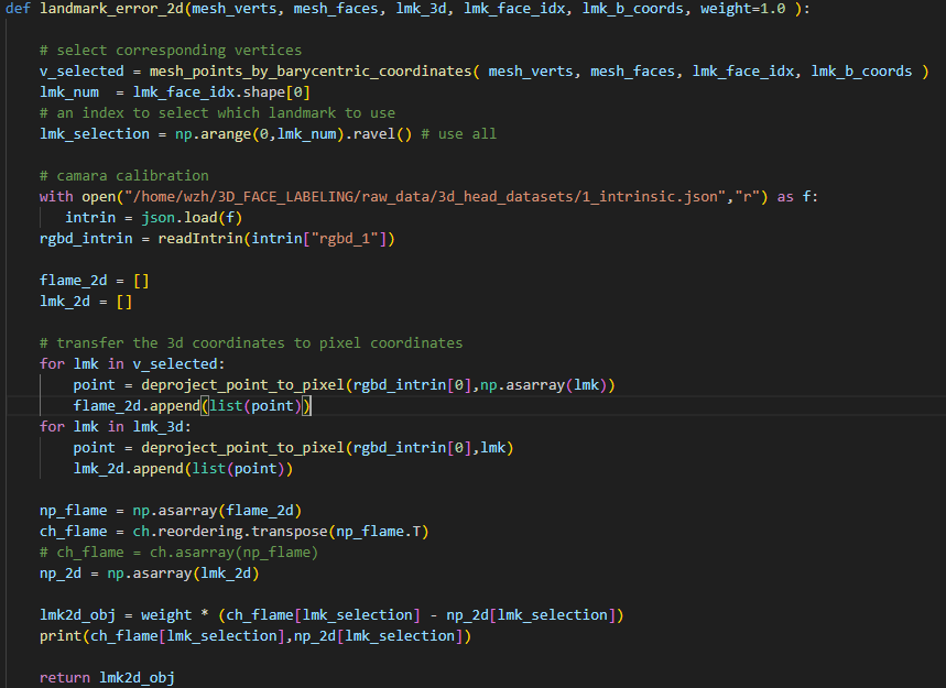 How to do 2D landmark loss minimize? · Issue #47 · Rubikplayer/flame-fitting · GitHub