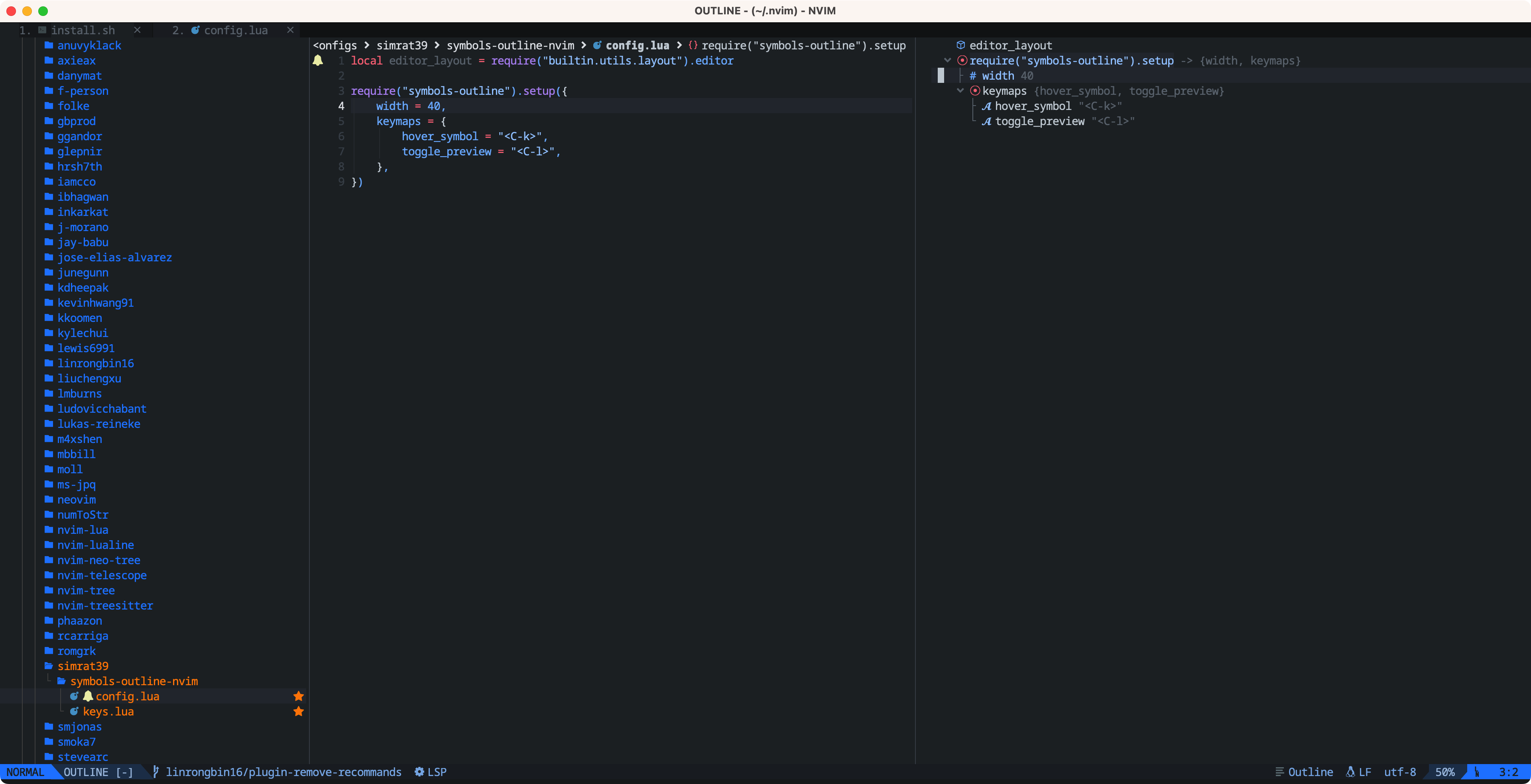 BUG: The `width=40` option is not working correctly · Issue #231 · simrat39/symbols-outline.nvim ...