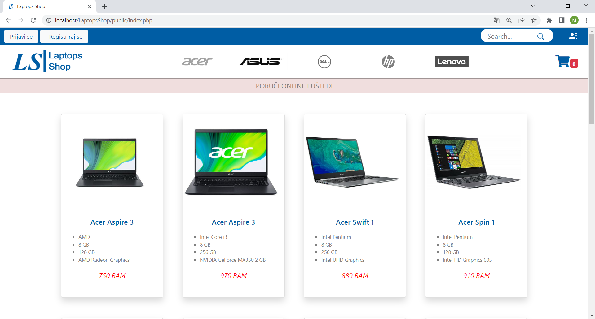 GitHub - MPenava/LaptopsShop