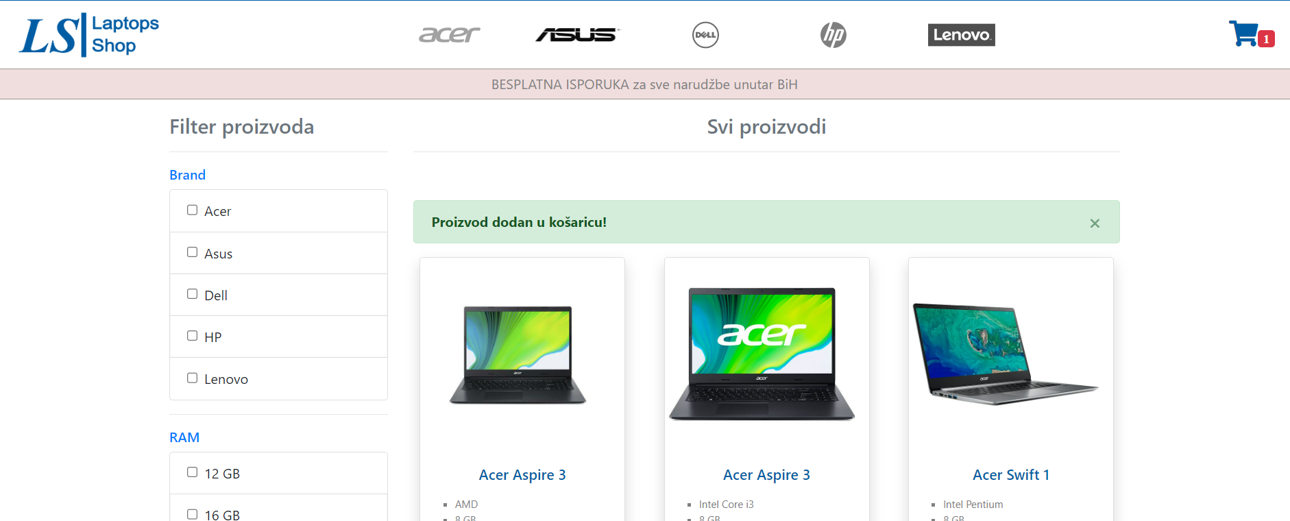 GitHub - MPenava/LaptopsShop