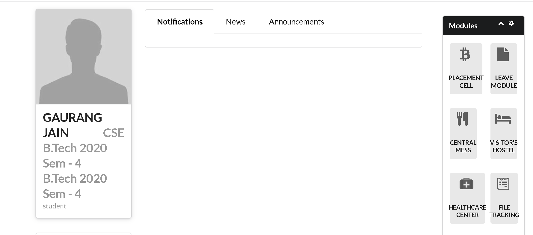Repetition of Programmme and batch information under the usercard · Issue #937 · FusionIIIT ...