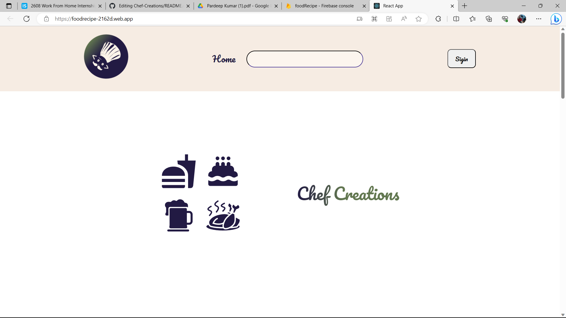 GitHub - pardeep4u/Chef-Creations: Chef Creations is a mini food ...