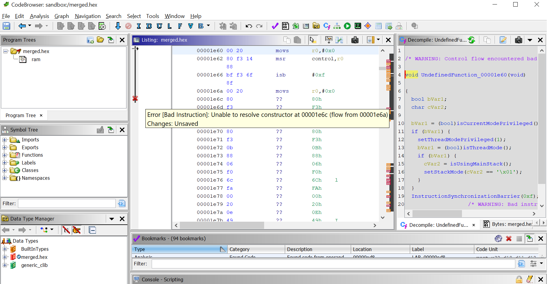 Missing instruction decoding for ARM stack pointer limit registers · Issue #5255 ...