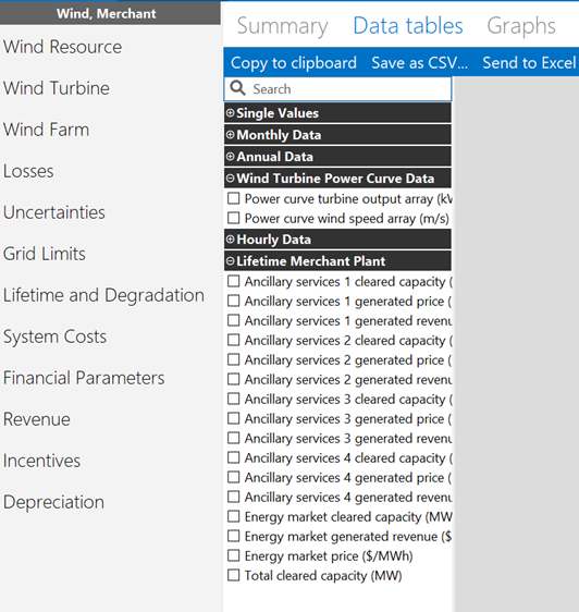 Data tables categories are not clear · Issue #485 · NREL/SAM · GitHub