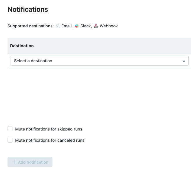 [FEATURE] Mute notifications for skipped or canceled runs · Issue #2270 · databricks/terraform ...