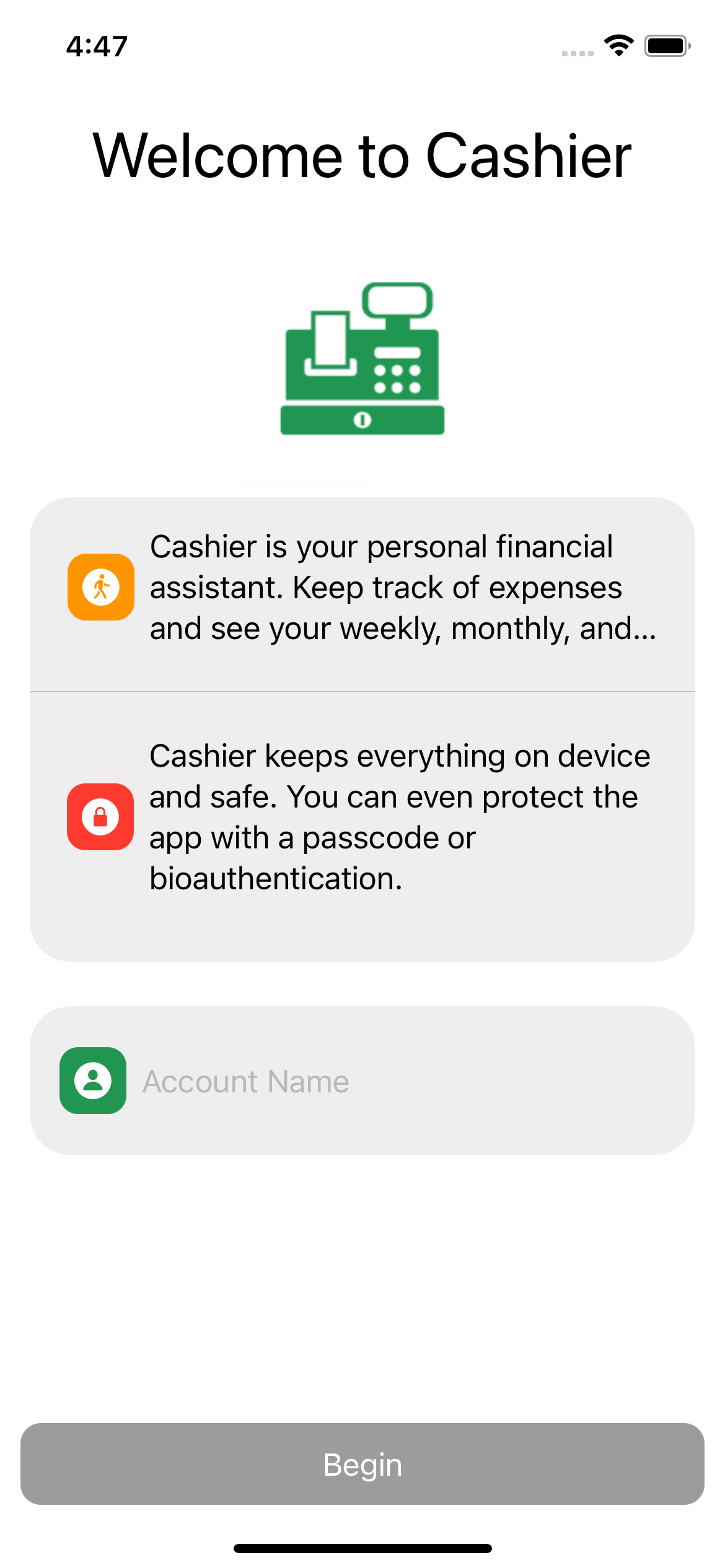GitHub - trevorpiltch/Cashier: A modern expense tracker