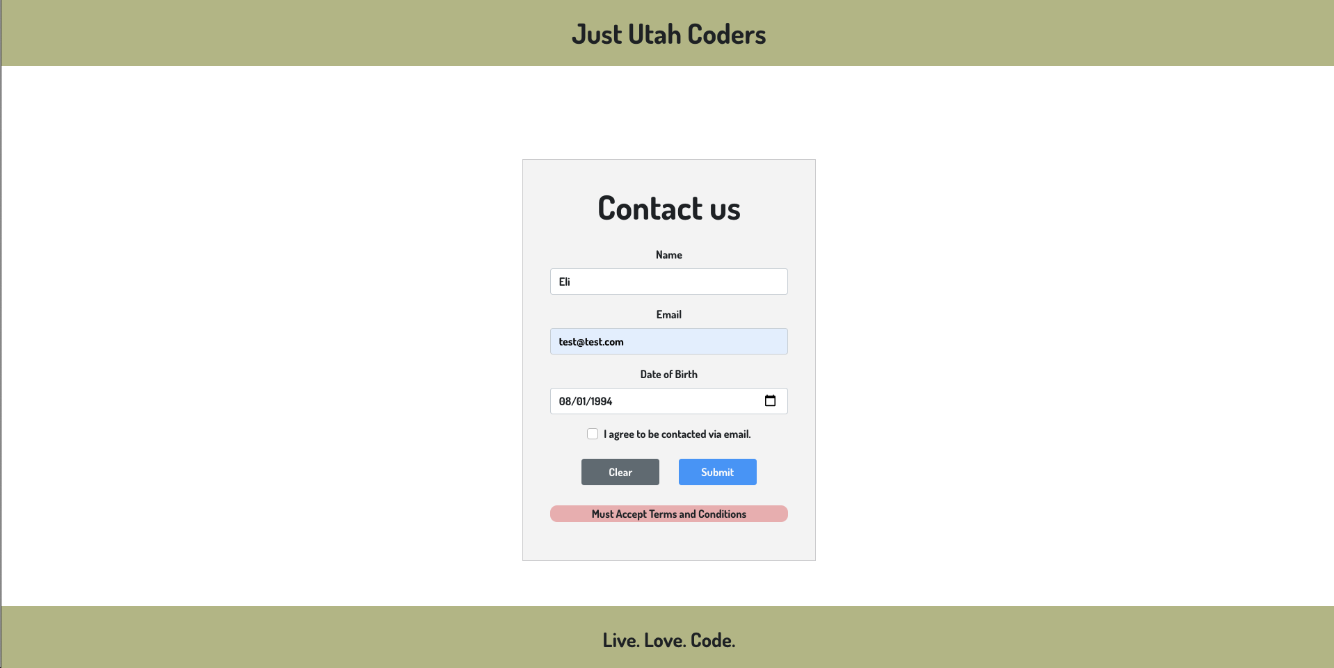 GitHub - milklot/js-intake-form