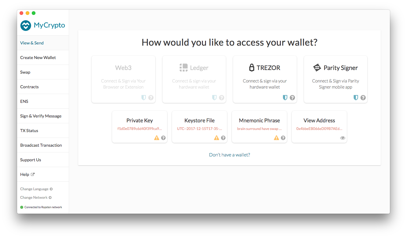 Which is the status of myetherwallet vs mycrypto? : r/ethtrader