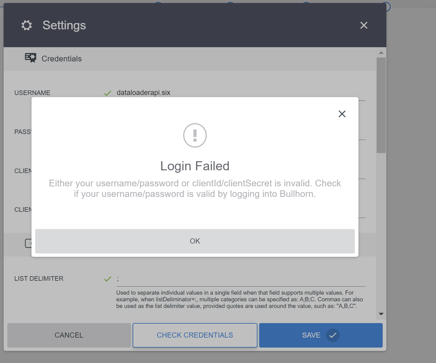 Credentials validation issues · Issue #316 · bullhorn/dataloader · GitHub