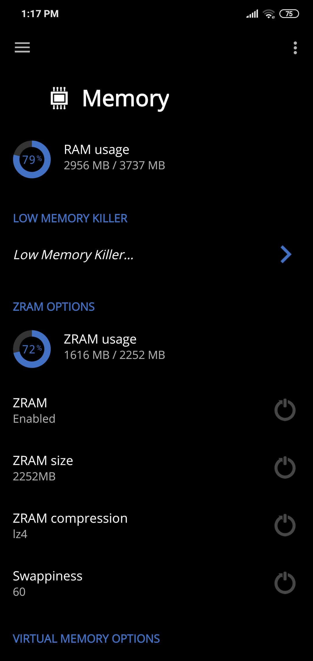 [bug] Zram always showing even when its enabled. · Issue #10 · SmartPack/SmartPack-Kernel ...
