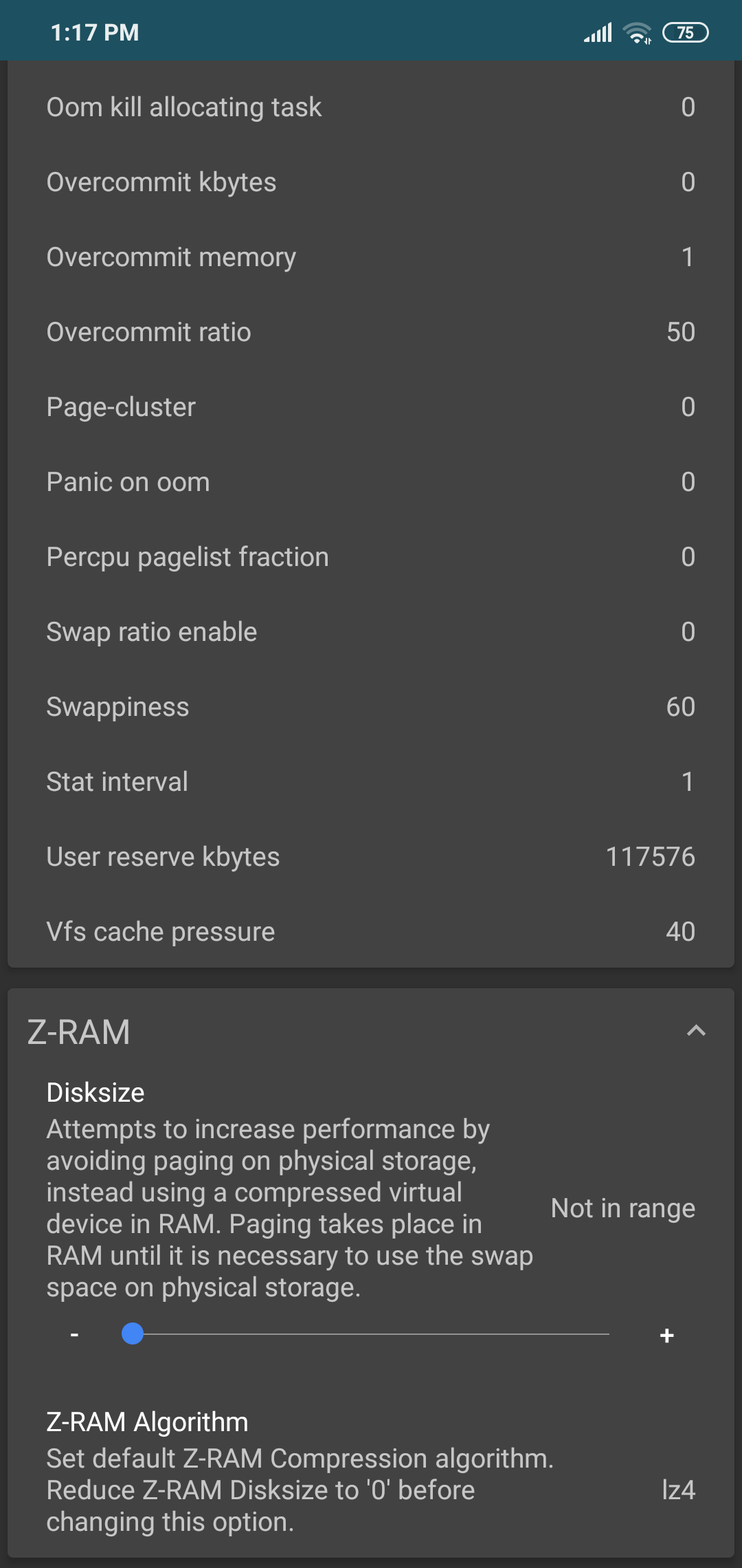 [bug] Zram always showing even when its enabled. · Issue #10 · SmartPack/SmartPack-Kernel ...
