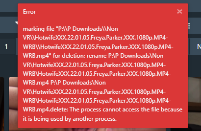 [Bug Report] Error deleting scenes: Process cannot access file because it's used by another ...