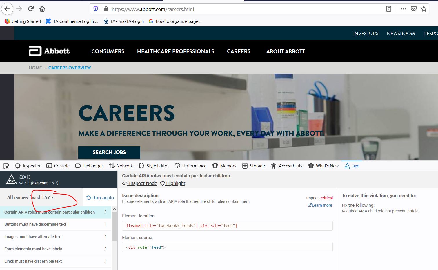 Chrome Rendering Different Number Of Results For Each Axe Add On Run