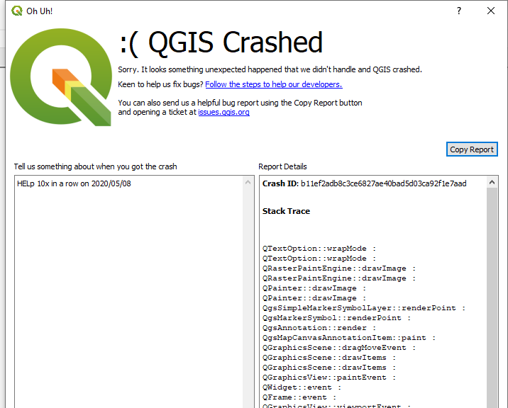 QGIS Madiera - Crashed · Issue #36287 · qgis/QGIS · GitHub