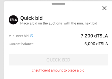 #1987 `QA` - Quick bid card, Min next bid and balance · Issue #2024 ...