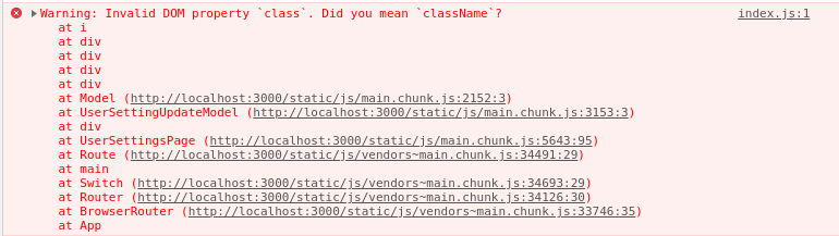 Invalid DOM property `class` and 'for' · Issue #86 · divanov11/Mumble ...