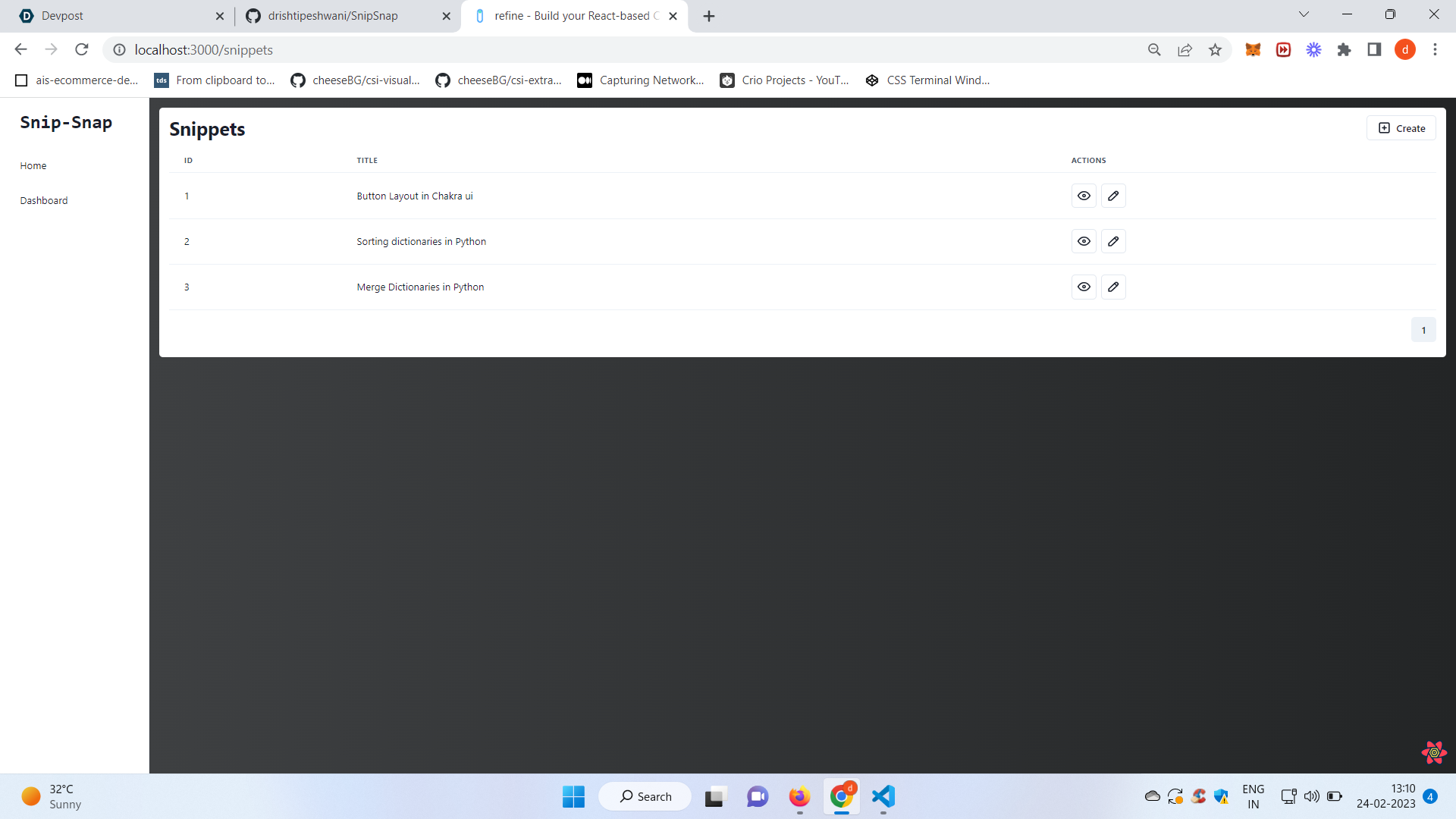 GitHub - drishtipeshwani/SnipSnap
