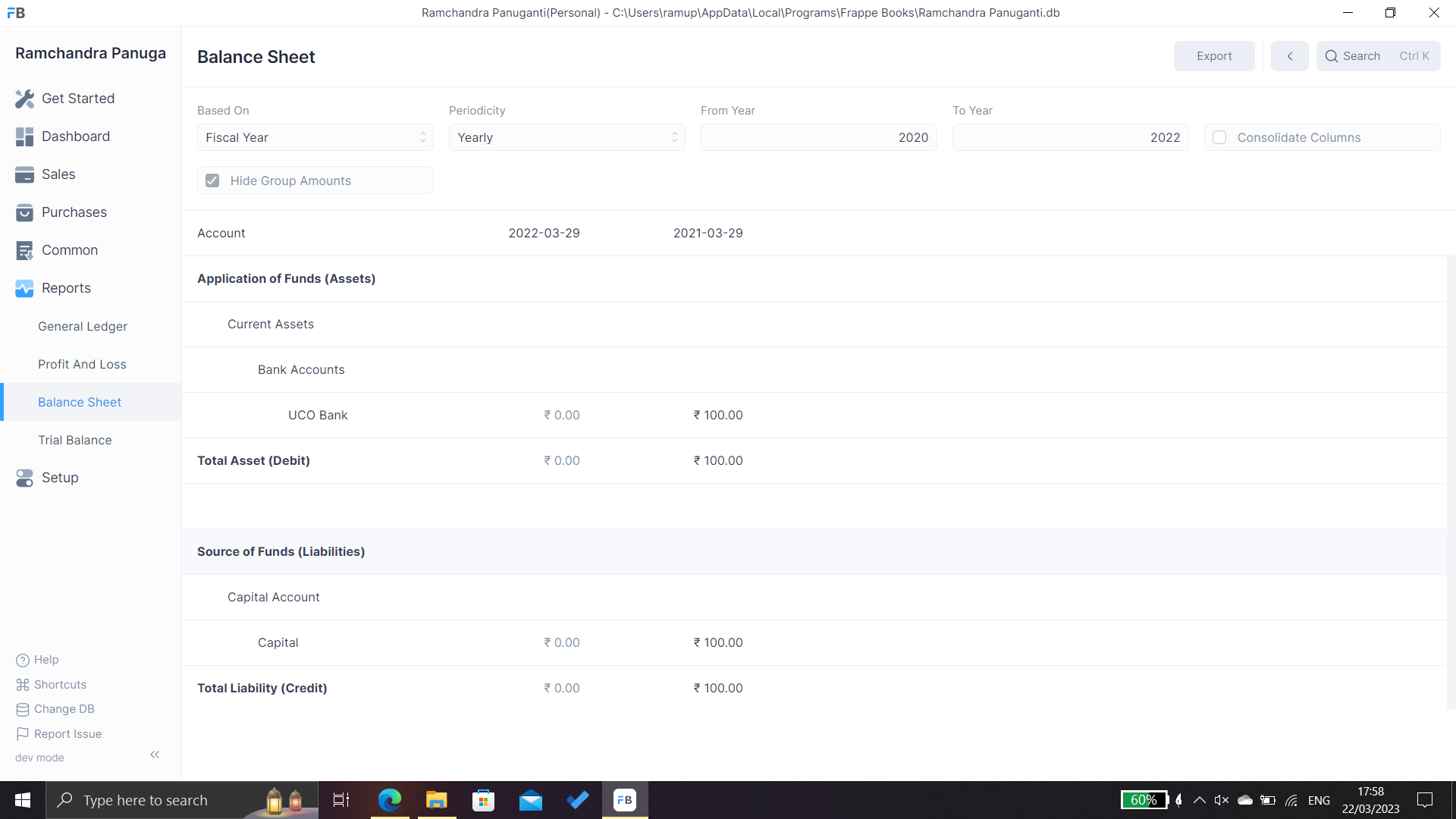 Last date of FY in Baalance sheet is xxxx-03-29 instead of xxxx-03-31 · Issue #582 · frappe ...