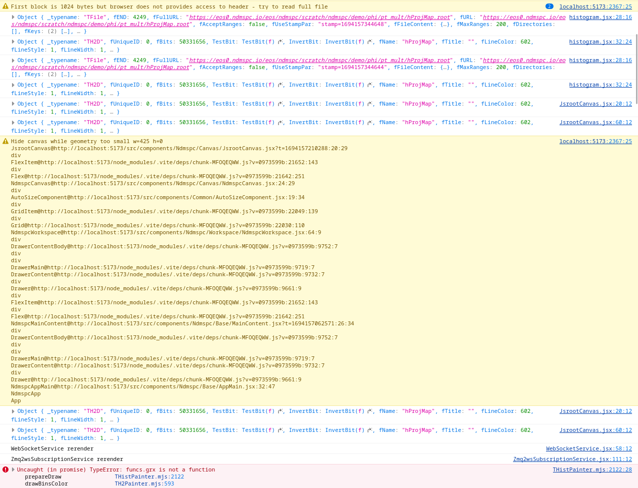TypeError: funcs.grx is not a function in TH2Painter · Issue #263 · root-project/jsroot · GitHub