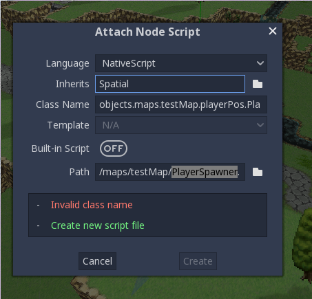 Editor doesn't accept class name with dots in create script popup · Issue #30427 · godotengine ...